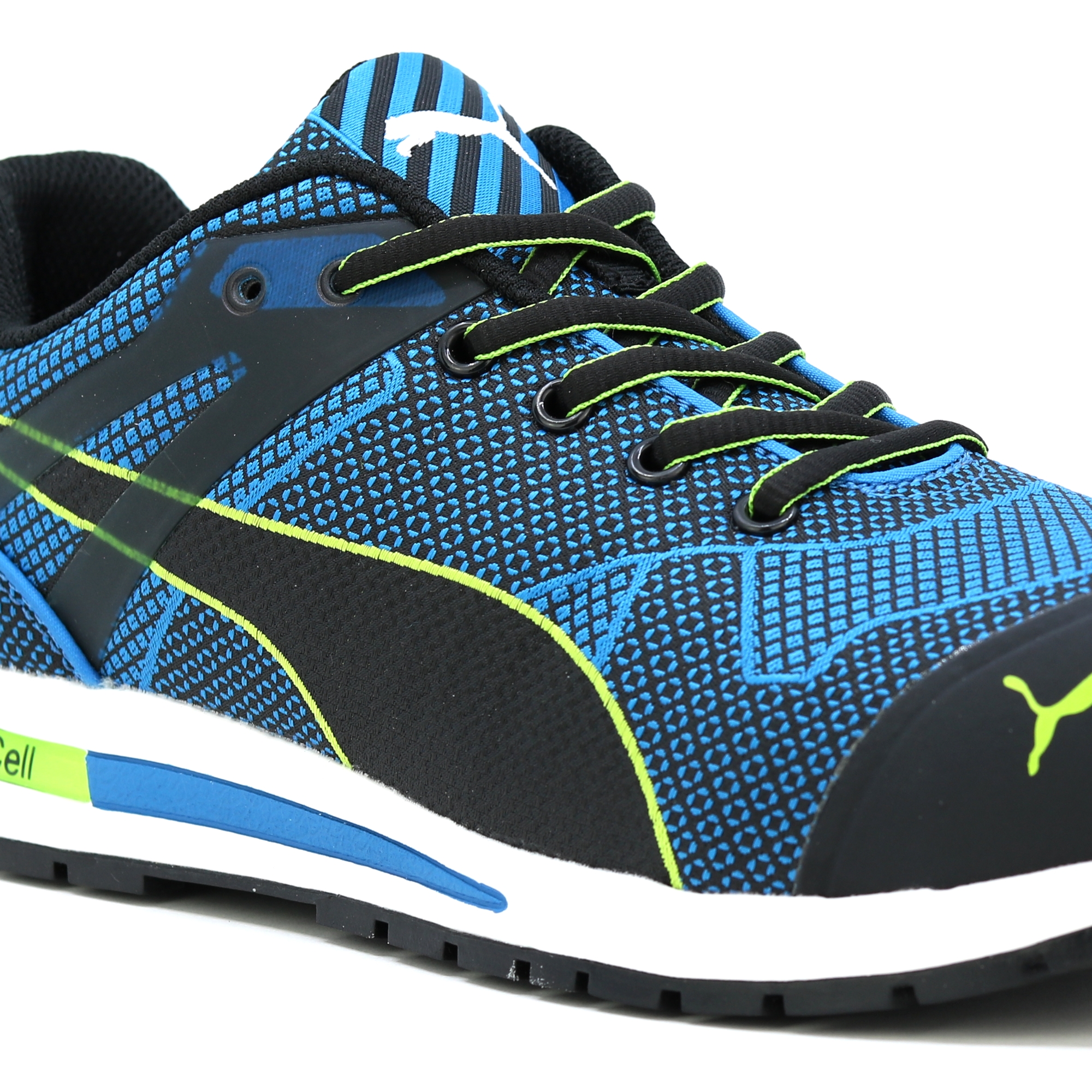 PUMA Blaze Knit Low S1P HRO modrá pánská pracovní obuv | Asoto.cz